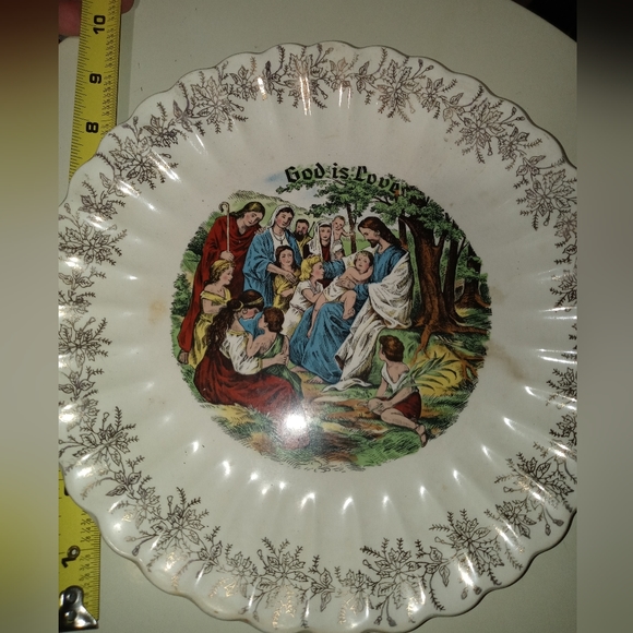 Other | Vintage Sanders Mfg Co God Is Love Plate | Poshmark
